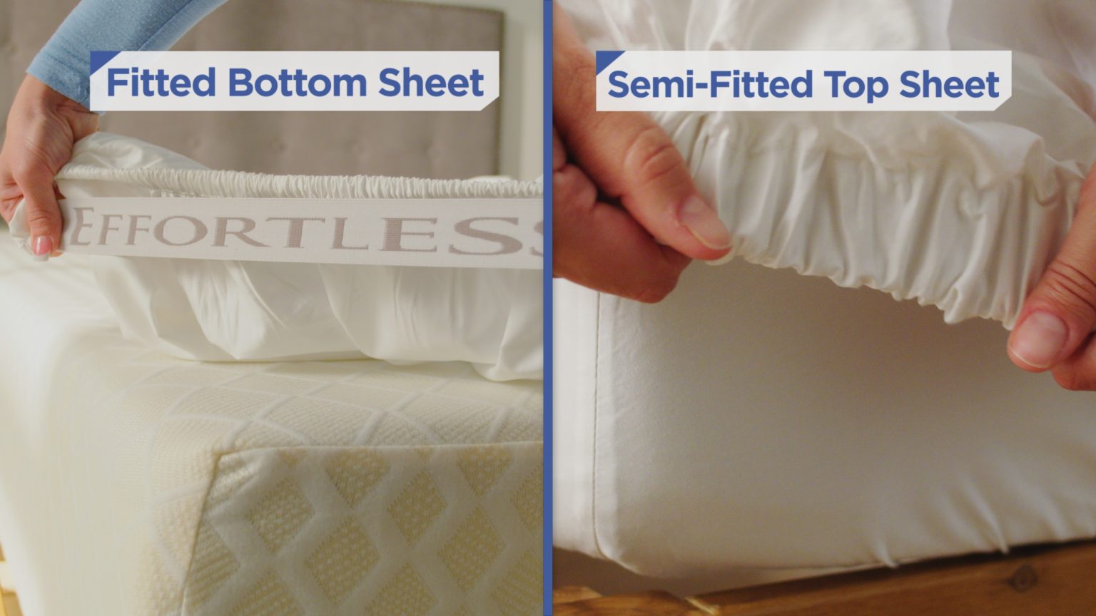 #1 Semi-Fitted Top Sheet - Effortless Bedding | Fitted Top Sheet